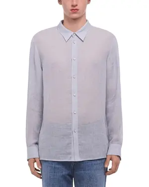 Helmut Lang Relaxed Fit Gauze Shirt - Pacific