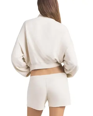 SKIMS Drapey French Terry Half Zip Pullover