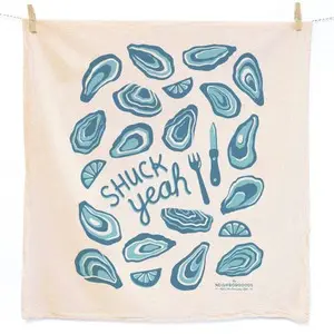 THE NEIGHBORGOODS Fresh Oystersdish Towel Set Of 2