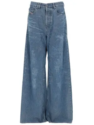DIESEL® 1996 D-sire" Relaxed Fit Wide Leg Jeans - Denim