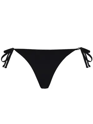 DIESEL® Bikini Bottom With Oval D Detail - Black