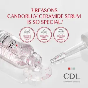 CANDORLOV Moisturizing Facial Serum Ceramide Dragons Blood Pink Capsule 1.7 Oz