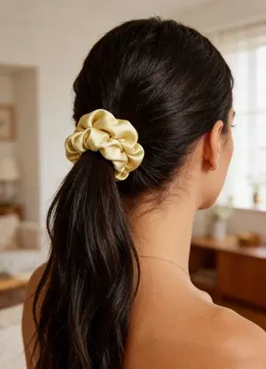 SILKSILKY Pure Silk Scrunchie Set - Lightblue