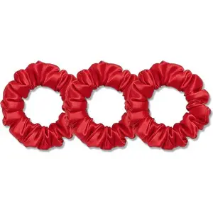 SILKSILKY Pure Silk Scrunchie Set - Red