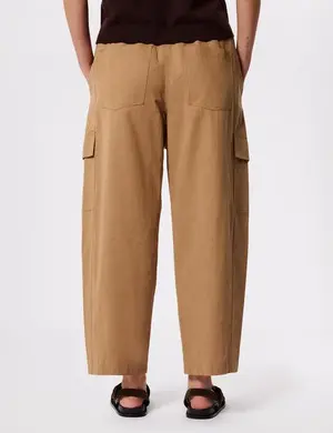 Whistles Utility Cotton Barrel Trouser