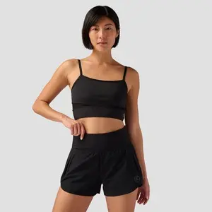 BACKCOUNTRY Destination Square Neck Bra Top - Black