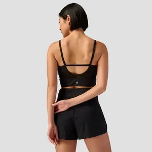 BACKCOUNTRY Destination Square Neck Bra Top - Black