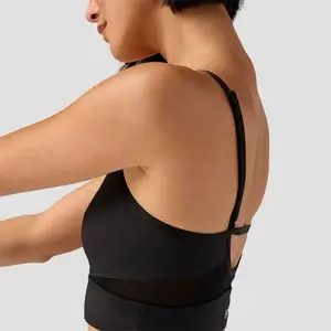 BACKCOUNTRY Destination Square Neck Bra Top - Black