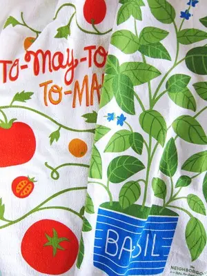 THE NEIGHBORGOODS Tomato Basildish Towel Set Of 2