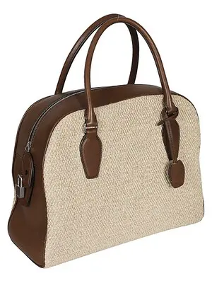 THE ROW India Canvas Handbag - Brown