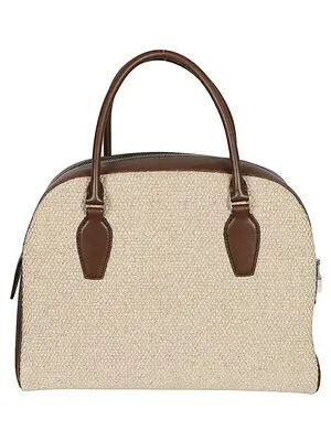 THE ROW India Canvas Handbag - Brown