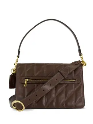 COACH Tabby Quilted Leather Shoulder Bag With Chain Strap - Brown