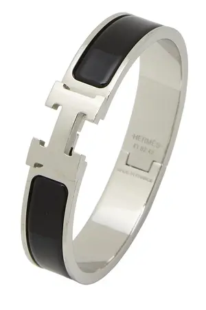 Hermès Clic Clac 'h' Pm Bracelet - Black