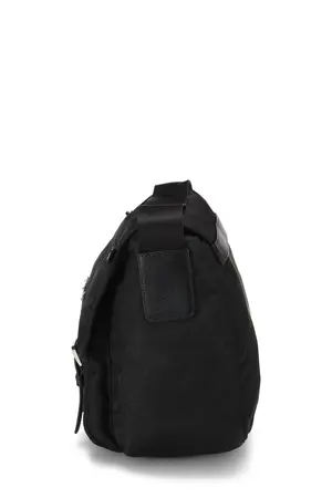 Prada Tessuto Nylon Messenger Bag With Saffiano Leather Trim