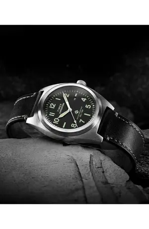 Timex® Timex Expedition Capstone Stainless Steel And Silicone Strap Watch - Silver-tone