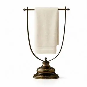 BELS & PEARL Handmade Solid Brass Towel Holder - Brown