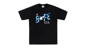 A BATHING APE Abc Camo Sta Logo Tee Shirt - Bkxbl
