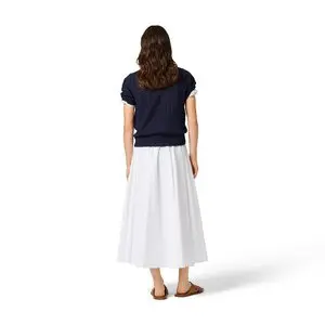 Miu Miu Cotton Knit Polo Shirt - Navy