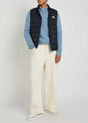 Moncler Barthe Quilted Shell Gilet - Navy