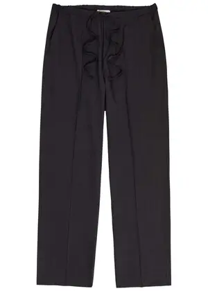 SECOND / LAYER Primo Baggy Woven Trousers - Black