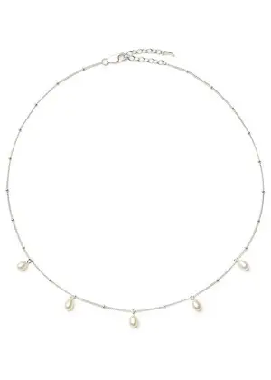 MISSOMA Pearl Baya Choker Necklace - Silver