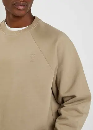 AMI Paris Logo Cotton Sweatshirt