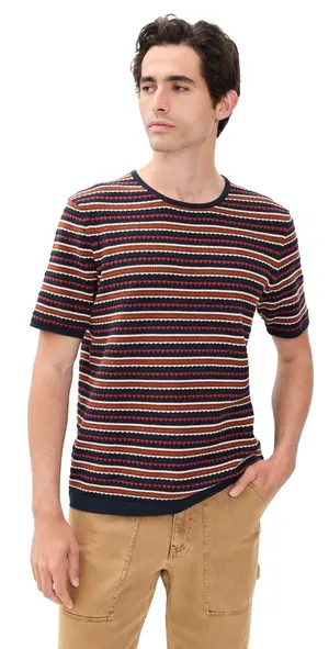 Nn07 Bari Striped Knit Tee