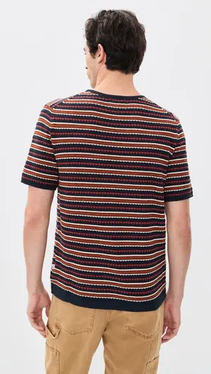 Nn07 Bari Striped Knit Tee