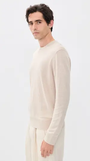 Nn07 Linen Knit Crewneck Sweater
