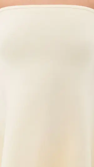 ALIGNE Knitted Bandeau Peplum Top