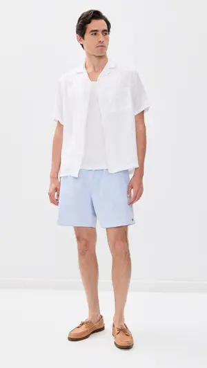 Lacoste Seersucker Swim Shorts