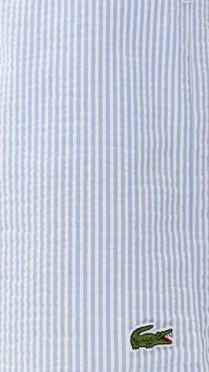 Lacoste Seersucker Swim Shorts