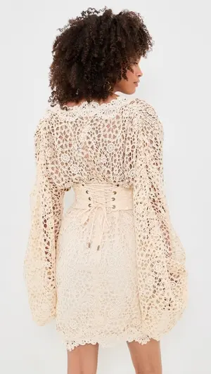 ANDREA IYAMAH Dani Mini Lace Dress