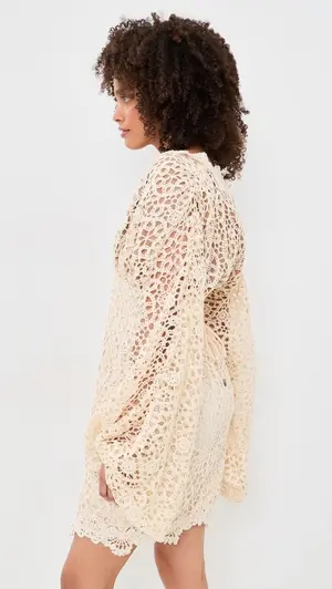 ANDREA IYAMAH Dani Mini Lace Dress
