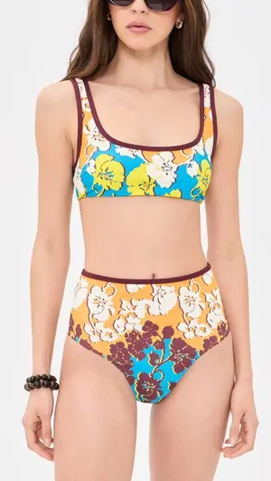 ALEMAIS Splice High Waisted Bikini Bottoms