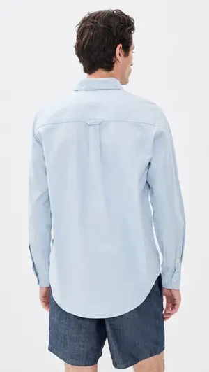 Nn07 Colby Cotton Utility Shirt - Sky Mist