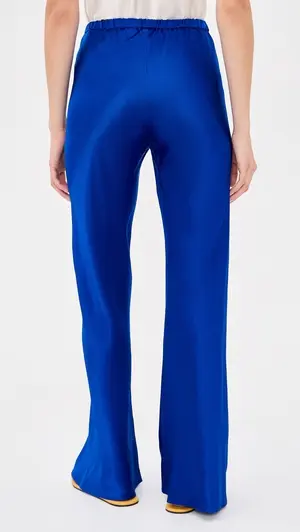 Comme Si Silk Bias Pants - Blue