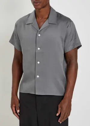 SECOND / LAYER Avenue Woven Shirt - Grey