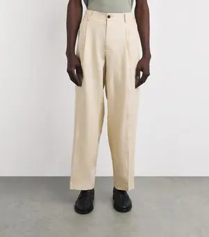 NN.07 Nn07 Linen Justin Wide-leg Trousers