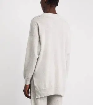 WILLIAM SHARP Embellished V-neck Cashmere Sweater