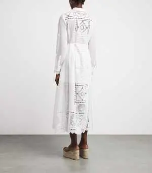 Zimmermann Ramie Lace Aster Midi Dress