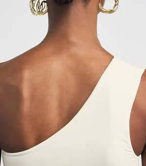 TALLER MARMO One-shoulder Fringed Mini Dress - Ivory