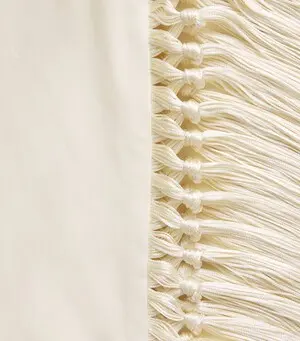 TALLER MARMO One-shoulder Fringed Mini Dress - Ivory