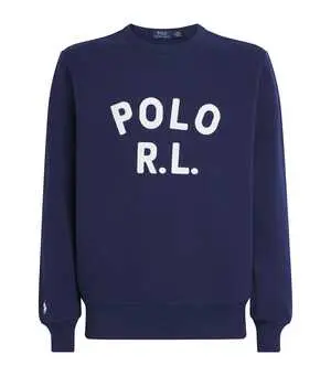 Polo Ralph Lauren Cotton-blend Logo Sweatshirt - Navy