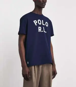 Polo Ralph Lauren Cotton Logo Appliqué T-shirt - Navy