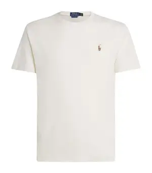 Polo Ralph Lauren Pima Cotton Polo Pony T-shirt - Ivory
