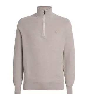 Polo Ralph Lauren Cotton Half-zip Sweater - Brown
