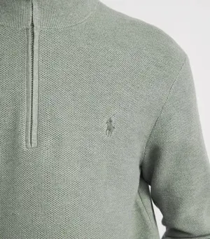Polo Ralph Lauren Cotton Half-zip Sweater - Green