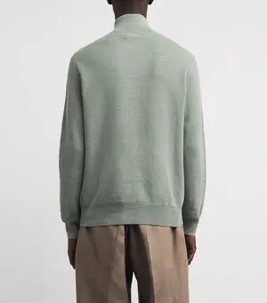 Polo Ralph Lauren Cotton Half-zip Sweater - Green