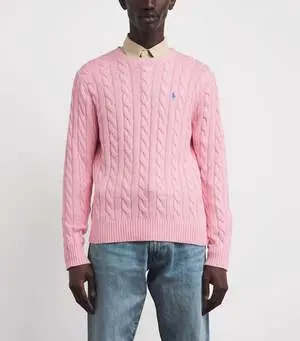 Polo Ralph Lauren Cotton Cable-knit Crewneck Sweater